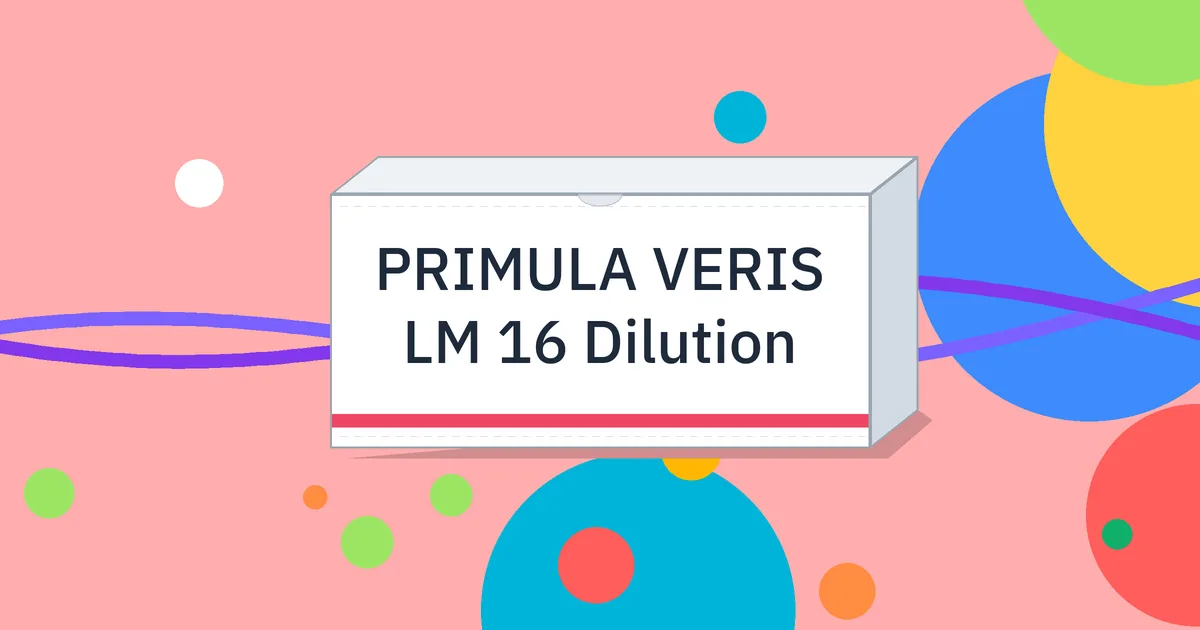 Symbolbild: Packung mit der Aufschrift PRIMULA VERIS LM 16 Dilution (PZN 13667562) – Verfügbarkeit und Bezug in Apotheken in Frankfurt am Main