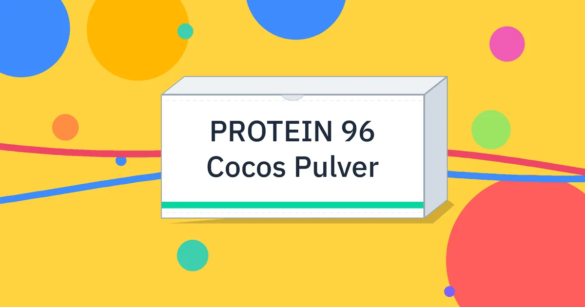Symbolbild: Packung mit der Aufschrift PROTEIN 96 Cocos Pulver (PZN 20106545) – Verfügbarkeit und Bezug in Apotheken in Frankfurt am Main