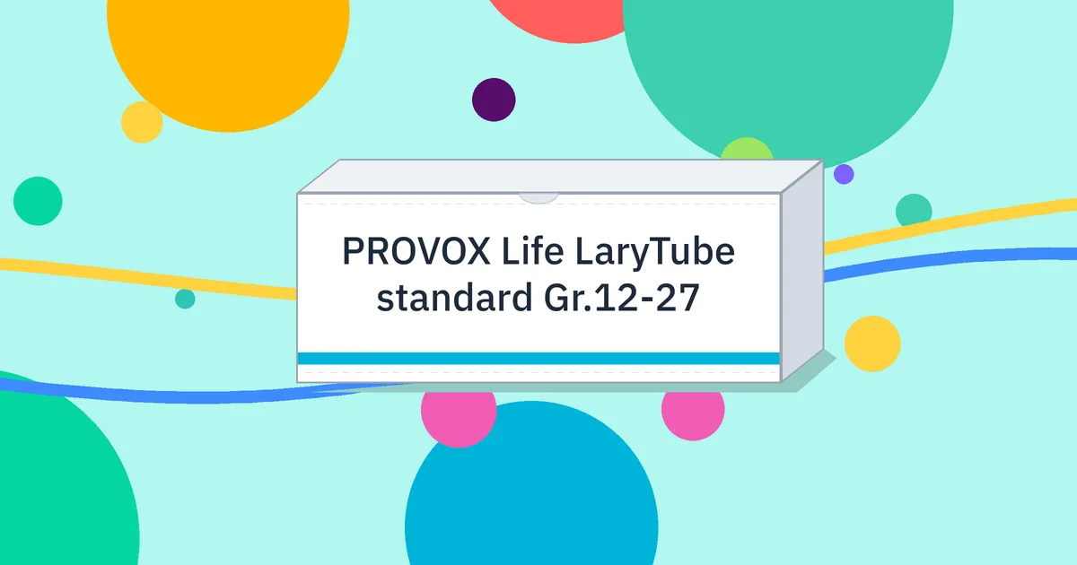 Symbolbild: Packung mit der Aufschrift PROVOX Life LaryTube standard Gr.12-27 (PZN 19625116) – Verfügbarkeit und Bezug in Apotheken in Frankfurt am Main