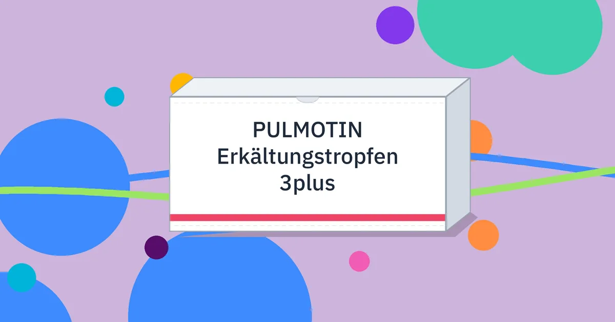 Symbolbild: Packung mit der Aufschrift PULMOTIN Erkältungstropfen 3plus (PZN 13330584) – Verfügbarkeit und Bezug in Apotheken in Frankfurt am Main