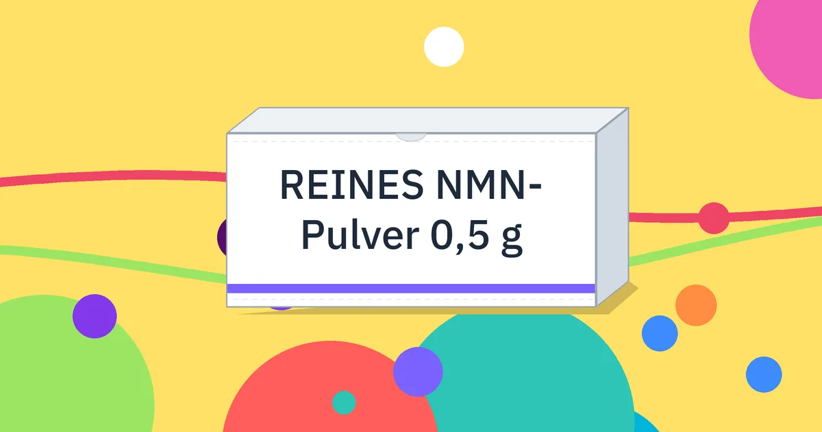 Symbolbild: Packung mit der Aufschrift REINES NMN-Pulver 0,5 g (PZN 19386321) – Verfügbarkeit und Bezug in Apotheken in Frankfurt am Main