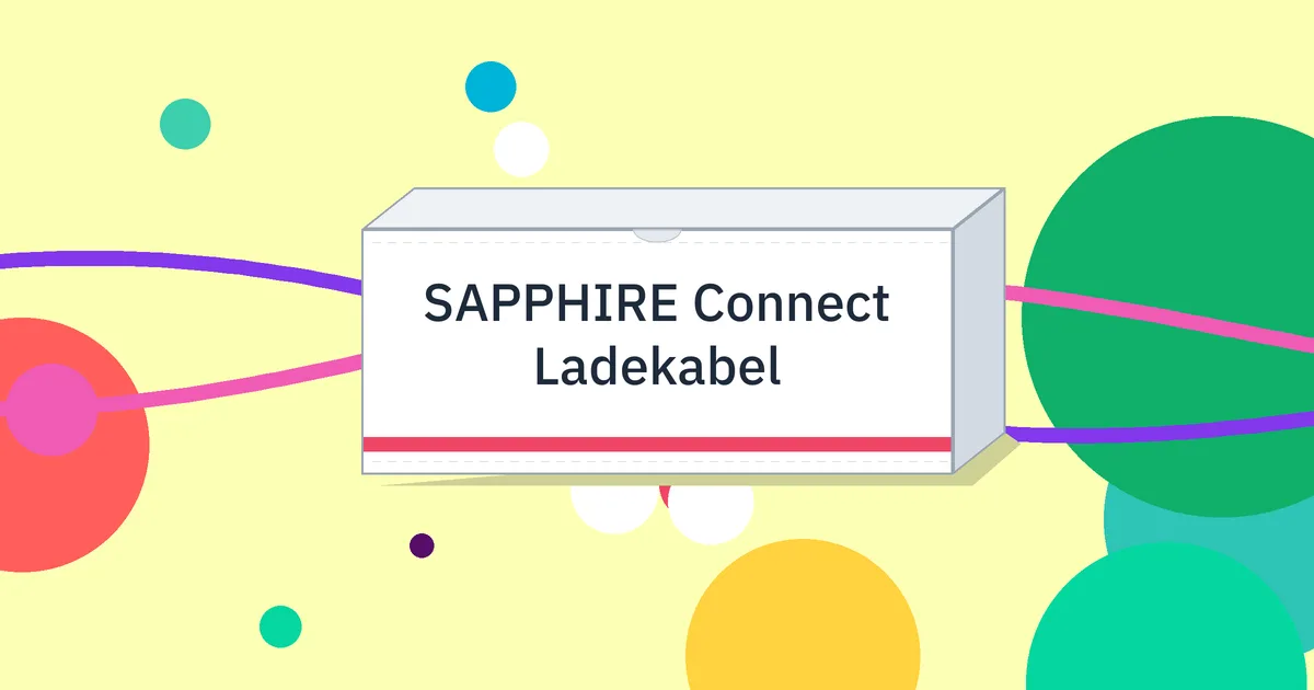 Symbolbild: Packung mit der Aufschrift SAPPHIRE Connect Ladekabel (PZN 19493347) – Verfügbarkeit und Bezug in Apotheken in Frankfurt am Main