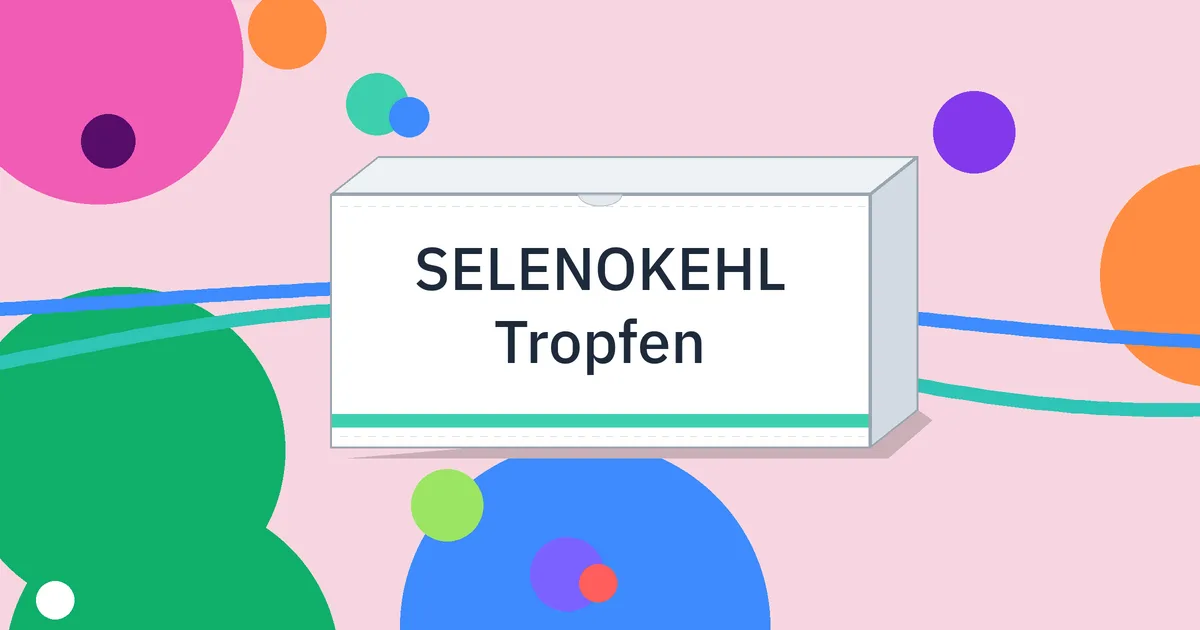 Symbolbild: Packung mit der Aufschrift SELENOKEHL Tropfen (PZN 04770924) – Verfügbarkeit und Bezug in Apotheken in Frankfurt am Main