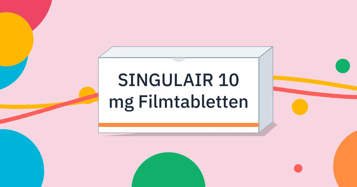 Symbolbild: Packung mit der Aufschrift SINGULAIR 10 mg Filmtabletten (PZN 04788108) – Verfügbarkeit und Bezug in Apotheken in Frankfurt am Main