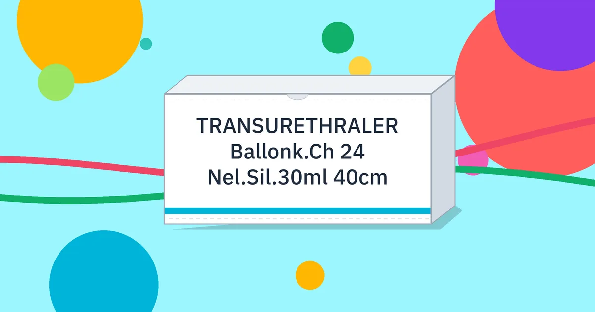 Symbolbild: Packung mit der Aufschrift TRANSURETHRALER Ballonk.Ch 24 Nel.Sil.30ml 40cm (PZN 04506386) – Verfügbarkeit und Bezug in Apotheken in Frankfurt am Main