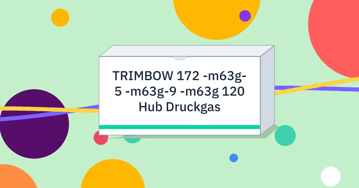 Symbolbild: Packung mit der Aufschrift TRIMBOW 172 -m63g-5 -m63g-9 -m63g 120 Hub Druckgas (PZN 19163934) – Verfügbarkeit und Bezug in Apotheken in Frankfurt am Main