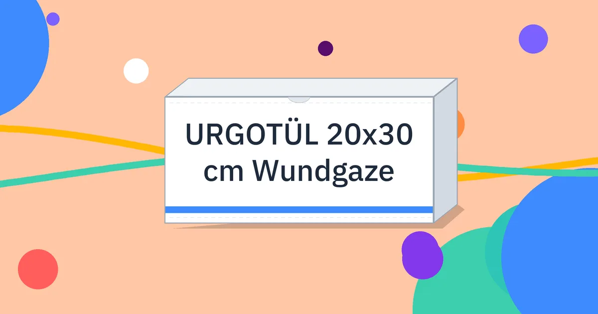 Symbolbild: Packung mit der Aufschrift URGOTÜL 20x30 cm Wundgaze (PZN 18822429) – Verfügbarkeit und Bezug in Apotheken in Frankfurt am Main