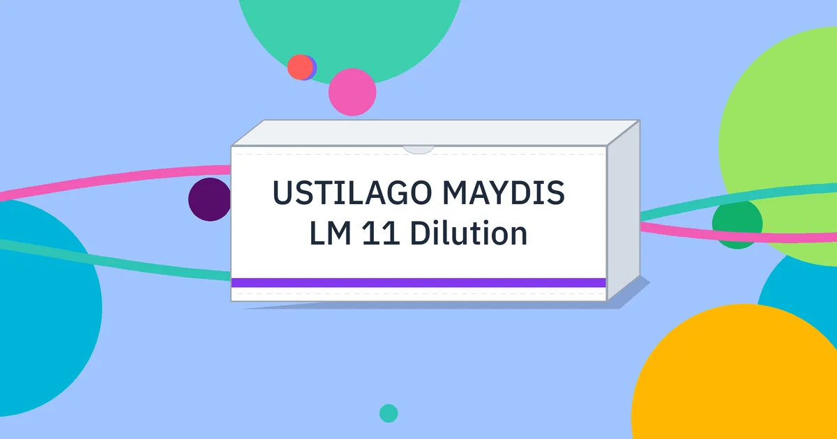 Symbolbild: Packung mit der Aufschrift USTILAGO MAYDIS LM 11 Dilution (PZN 13258065) – Verfügbarkeit und Bezug in Apotheken in Frankfurt am Main