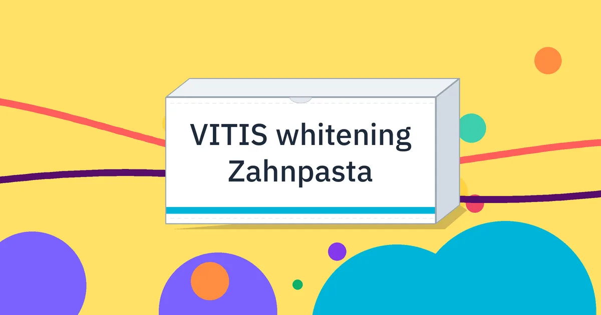 Symbolbild: Packung mit der Aufschrift VITIS whitening Zahnpasta (PZN 11050219) – Verfügbarkeit und Bezug in Apotheken in Frankfurt am Main