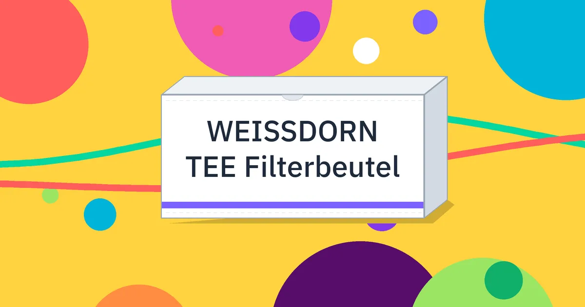 Symbolbild: Packung mit der Aufschrift WEISSDORN TEE Filterbeutel (PZN 01245809) – Verfügbarkeit und Bezug in Apotheken in Frankfurt am Main