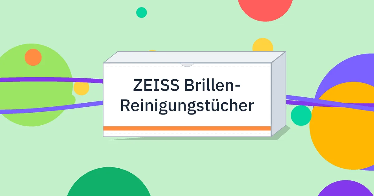 Symbolbild: Packung mit der Aufschrift ZEISS Brillen-Reinigungstücher (PZN 16914245) – Verfügbarkeit und Bezug in Apotheken in Frankfurt am Main
