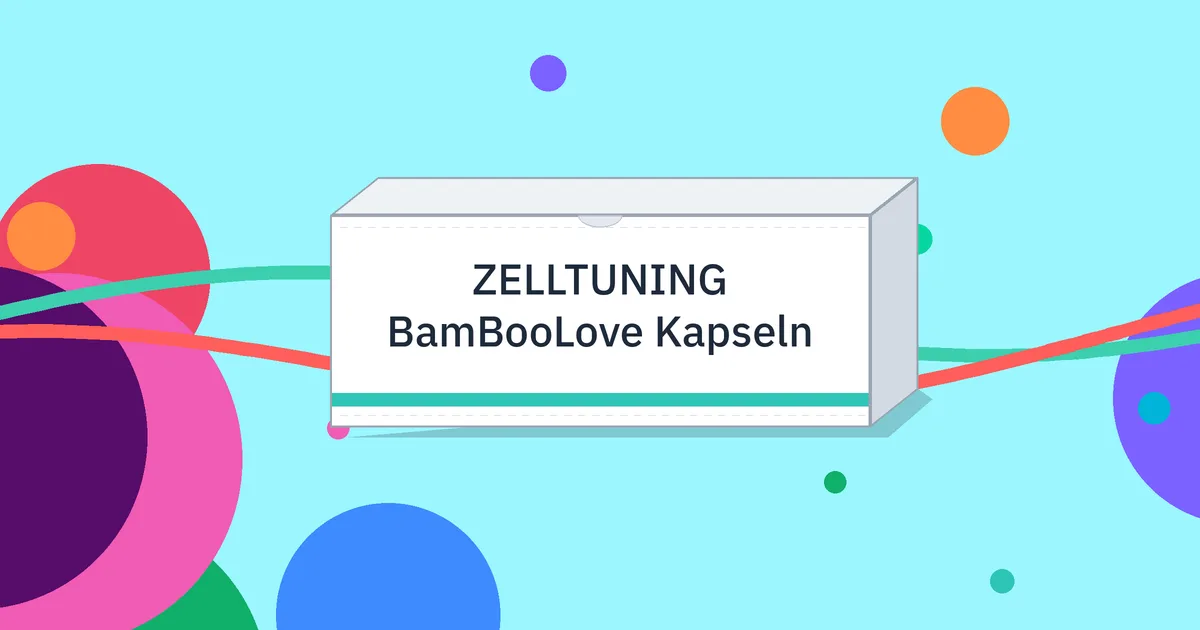 Symbolbild: Packung mit der Aufschrift ZELLTUNING BamBooLove Kapseln (PZN 12673342) – Verfügbarkeit und Bezug in Apotheken in Frankfurt am Main