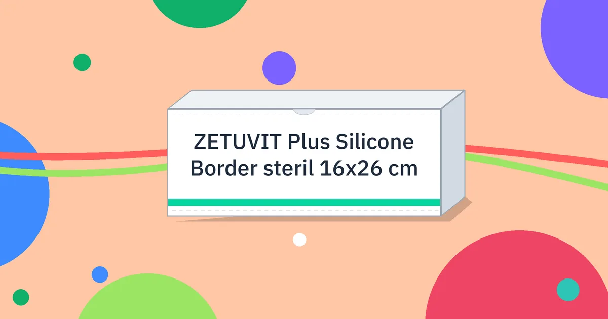 Symbolbild: Packung mit der Aufschrift ZETUVIT Plus Silicone Border steril 16x26 cm (PZN 19203556) – Verfügbarkeit und Bezug in Apotheken in Frankfurt am Main