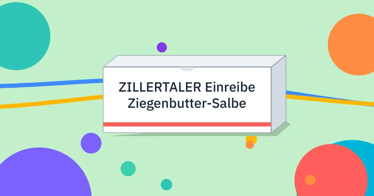 Symbolbild: Packung mit der Aufschrift ZILLERTALER Einreibe Ziegenbutter-Salbe (PZN 00147200) – Verfügbarkeit und Bezug in Apotheken in Frankfurt am Main