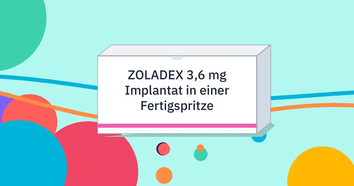 Symbolbild: Packung mit der Aufschrift ZOLADEX 3,6 mg Implantat in einer Fertigspritze (PZN 04906878) – Verfügbarkeit und Bezug in Apotheken in Frankfurt am Main
