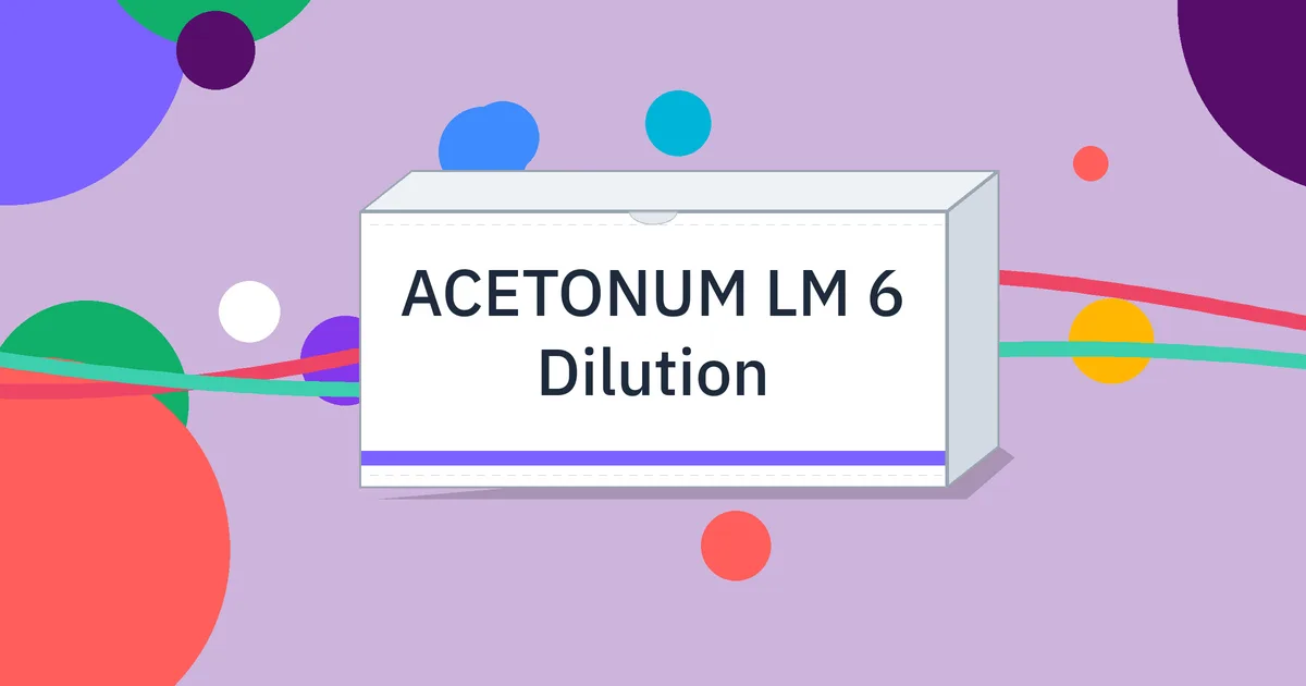 Symbolbild: Packung mit der Aufschrift ACETONUM LM 6 Dilution (PZN 13264999) – Verfügbarkeit und Bezug in Apotheken in Frankfurt am Main