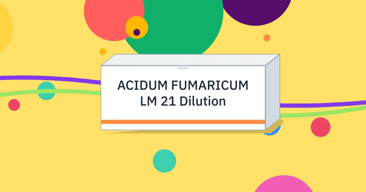 Symbolbild: Packung mit der Aufschrift ACIDUM FUMARICUM LM 21 Dilution (PZN 13274710) – Verfügbarkeit und Bezug in Apotheken in Frankfurt am Main
