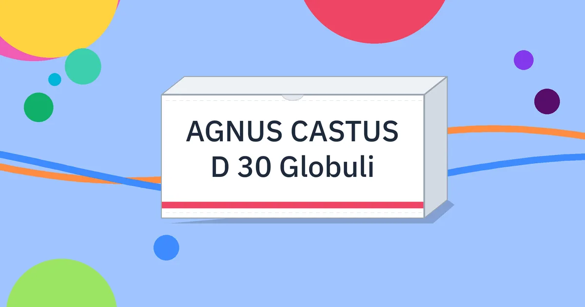 Symbolbild: Packung mit der Aufschrift AGNUS CASTUS D 30 Globuli (PZN 04202077) – Verfügbarkeit und Bezug in Apotheken in Frankfurt am Main