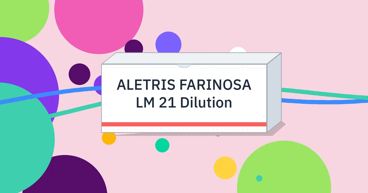 Symbolbild: Packung mit der Aufschrift ALETRIS FARINOSA LM 21 Dilution (PZN 13309791) – Verfügbarkeit und Bezug in Apotheken in Frankfurt am Main