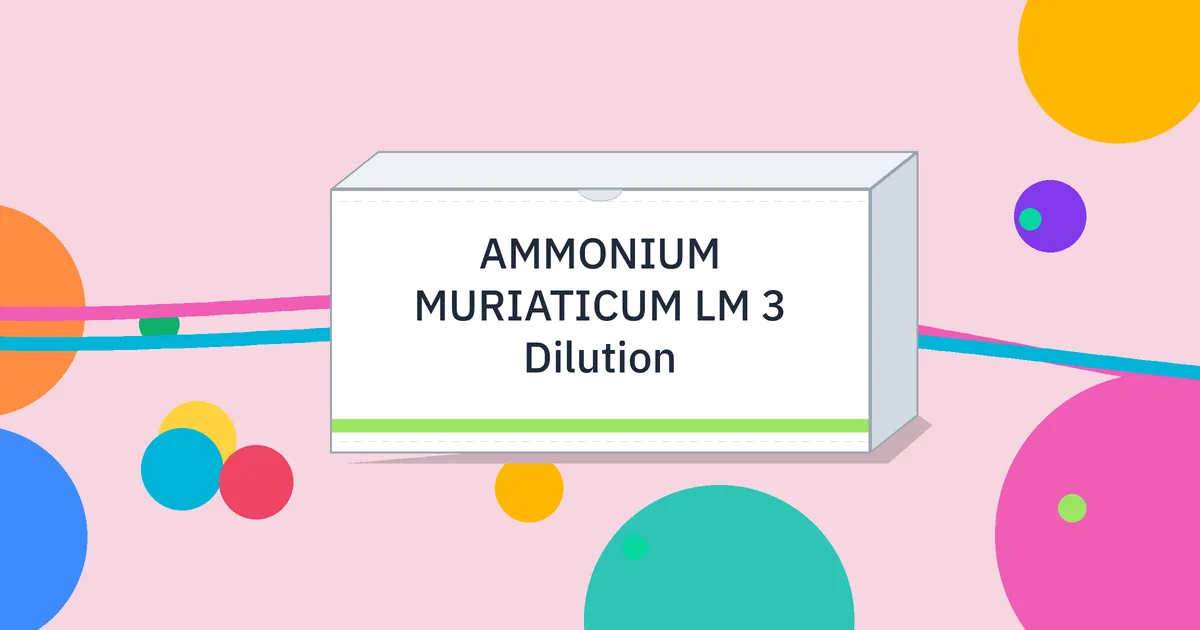Symbolbild: Packung mit der Aufschrift AMMONIUM MURIATICUM LM 3 Dilution (PZN 12760957) – Verfügbarkeit und Bezug in Apotheken in Frankfurt am Main