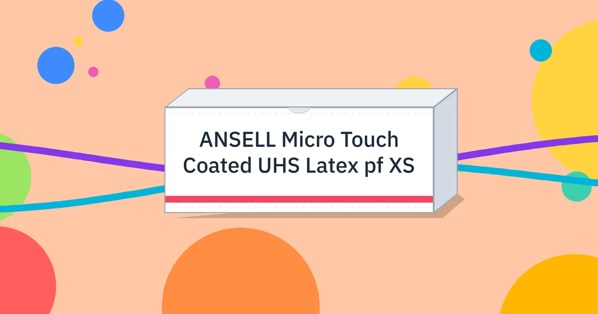 Symbolbild: Packung mit der Aufschrift ANSELL Micro Touch Coated UHS Latex pf XS (PZN 07656146) – Verfügbarkeit und Bezug in Apotheken in Frankfurt am Main