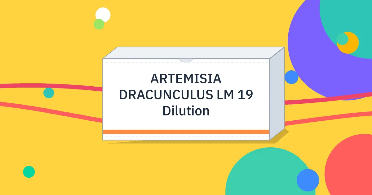Symbolbild: Packung mit der Aufschrift ARTEMISIA DRACUNCULUS LM 19 Dilution (PZN 13394408) – Verfügbarkeit und Bezug in Apotheken in Frankfurt am Main