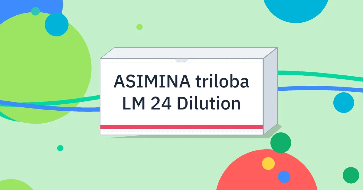 Symbolbild: Packung mit der Aufschrift ASIMINA triloba LM 24 Dilution (PZN 13402237) – Verfügbarkeit und Bezug in Apotheken in Frankfurt am Main