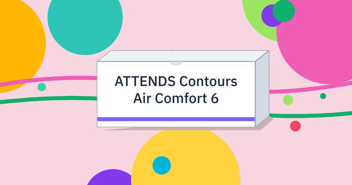 Symbolbild: Packung mit der Aufschrift ATTENDS Contours Air Comfort 6 (PZN 07528454) – Verfügbarkeit und Bezug in Apotheken in Frankfurt am Main