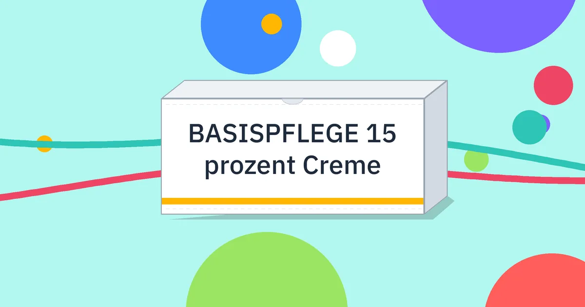 Symbolbild: Packung mit der Aufschrift BASISPFLEGE 15 prozent Creme (PZN 01677443) – Verfügbarkeit und Bezug in Apotheken in Frankfurt am Main