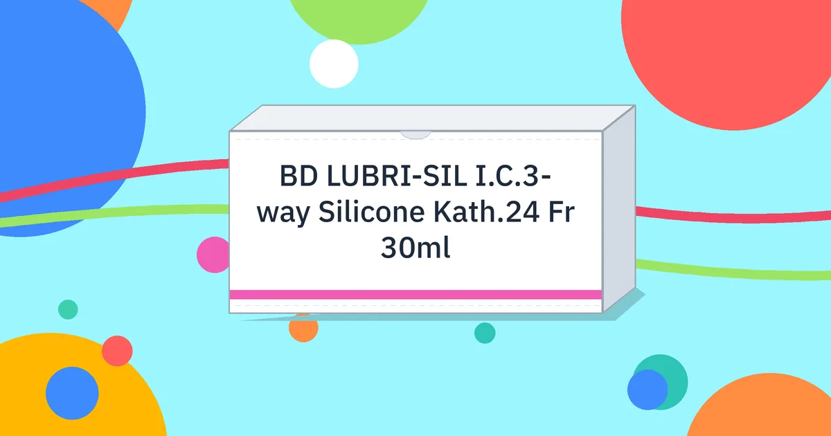 Symbolbild: Packung mit der Aufschrift BD LUBRI-SIL I.C.3-way Silicone Kath.24 Fr 30ml (PZN 20594786) – Verfügbarkeit und Bezug in Apotheken in Frankfurt am Main