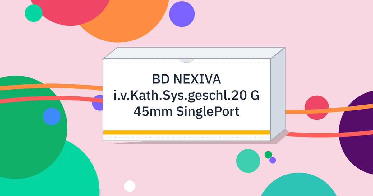 Symbolbild: Packung mit der Aufschrift BD NEXIVA i.v.Kath.Sys.geschl.20 G 45mm SinglePort (PZN 11709196) – Verfügbarkeit und Bezug in Apotheken in Frankfurt am Main
