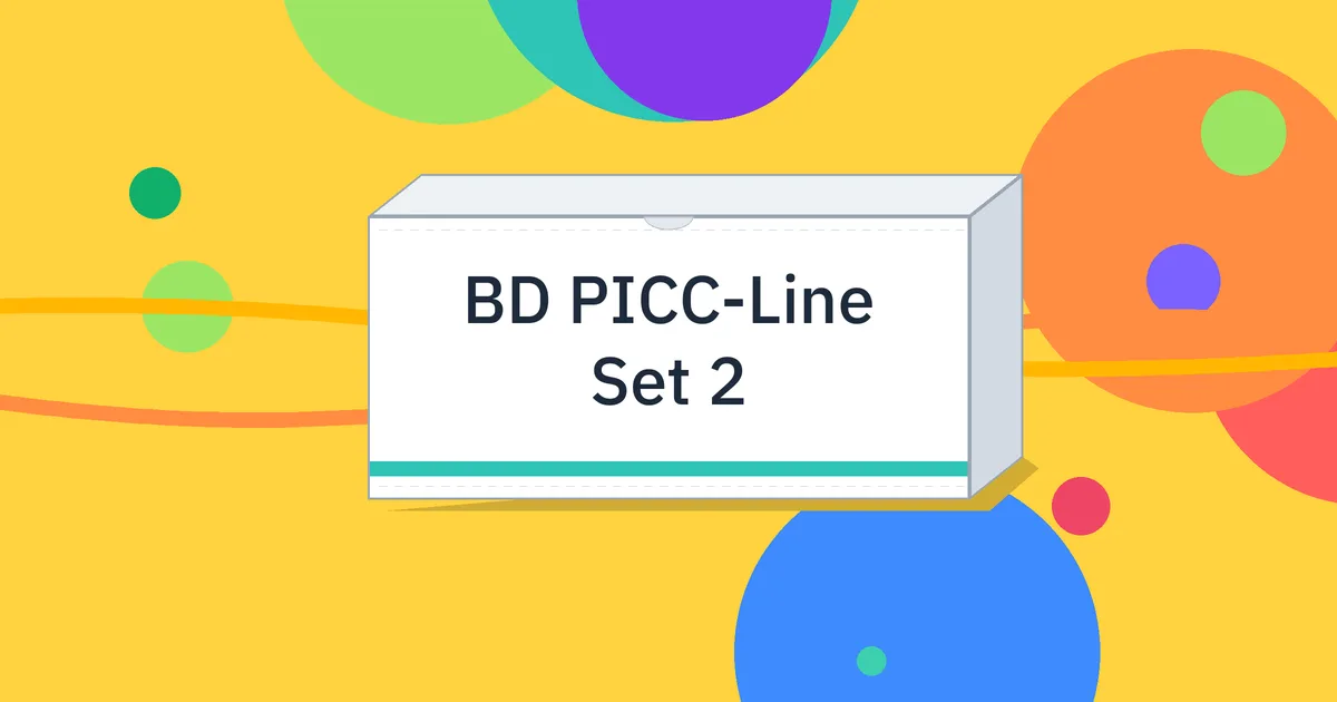 Symbolbild: Packung mit der Aufschrift BD PICC-Line Set 2 (PZN 17639953) – Verfügbarkeit und Bezug in Apotheken in Frankfurt am Main