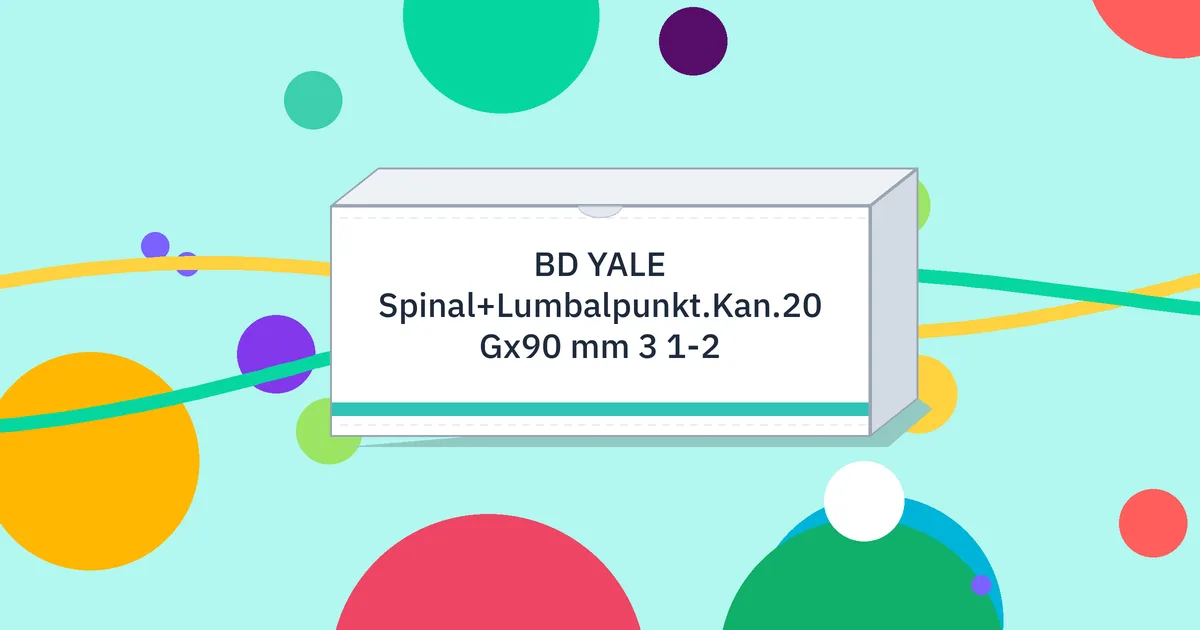 Symbolbild: Packung mit der Aufschrift BD YALE Spinal+Lumbalpunkt.Kan.20 Gx90 mm 3 1-2 (PZN 11117679) – Verfügbarkeit und Bezug in Apotheken in Frankfurt am Main