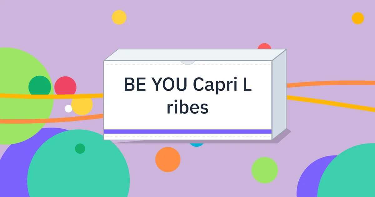 Symbolbild: Packung mit der Aufschrift BE YOU Capri L ribes (PZN 19722121) – Verfügbarkeit und Bezug in Apotheken in Frankfurt am Main