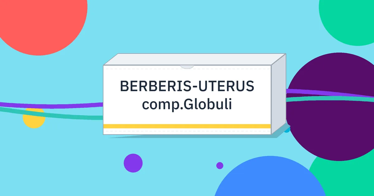 Symbolbild: Packung mit der Aufschrift BERBERIS-UTERUS comp.Globuli (PZN 08784521) – Verfügbarkeit und Bezug in Apotheken in Frankfurt am Main
