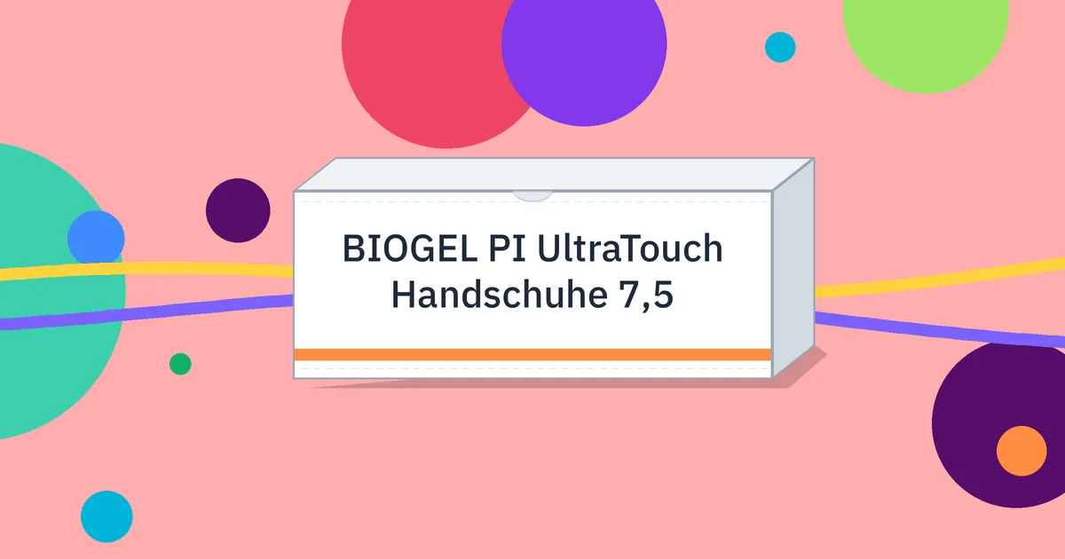 Symbolbild: Packung mit der Aufschrift BIOGEL PI UltraTouch Handschuhe 7,5 (PZN 04702176) – Verfügbarkeit und Bezug in Apotheken in Frankfurt am Main