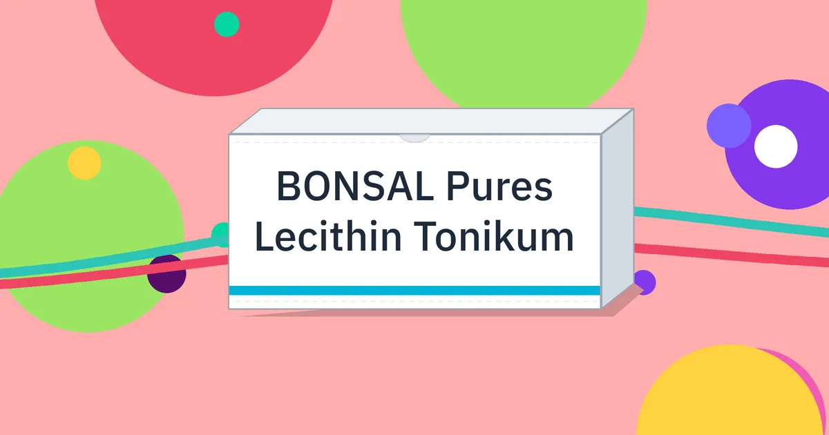 Symbolbild: Packung mit der Aufschrift BONSAL Pures Lecithin Tonikum (PZN 02469741) – Verfügbarkeit und Bezug in Apotheken in Frankfurt am Main