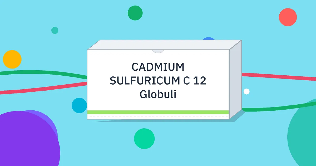 Symbolbild: Packung mit der Aufschrift CADMIUM SULFURICUM C 12 Globuli (PZN 19718579) – Verfügbarkeit und Bezug in Apotheken in Frankfurt am Main