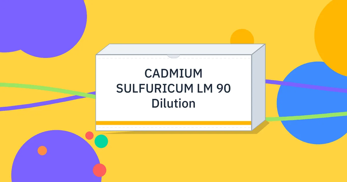 Symbolbild: Packung mit der Aufschrift CADMIUM SULFURICUM LM 90 Dilution (PZN 12798960) – Verfügbarkeit und Bezug in Apotheken in Frankfurt am Main