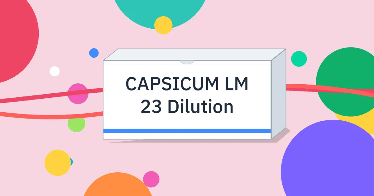 Symbolbild: Packung mit der Aufschrift CAPSICUM LM 23 Dilution (PZN 12808753) – Verfügbarkeit und Bezug in Apotheken in Frankfurt am Main