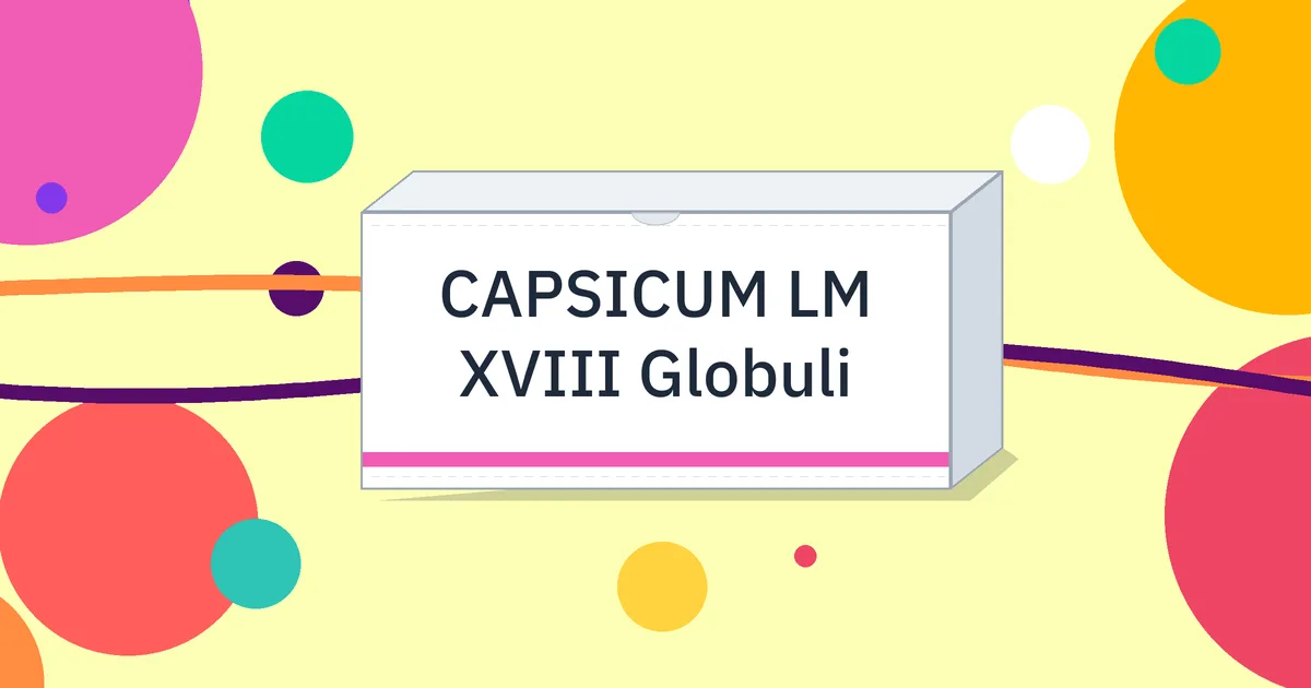 Symbolbild: Packung mit der Aufschrift CAPSICUM LM XVIII Globuli (PZN 02658910) – Verfügbarkeit und Bezug in Apotheken in Frankfurt am Main