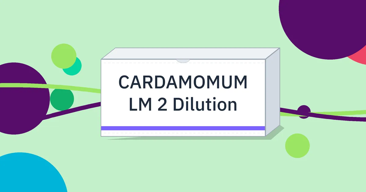 Symbolbild: Packung mit der Aufschrift CARDAMOMUM LM 2 Dilution (PZN 13429489) – Verfügbarkeit und Bezug in Apotheken in Frankfurt am Main