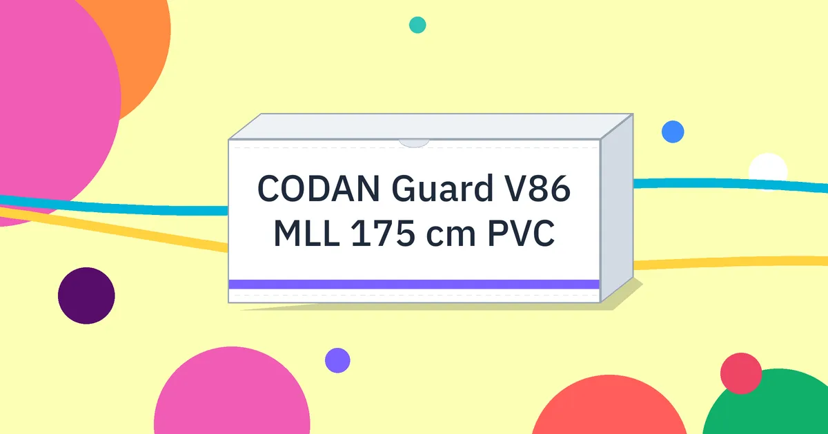 Symbolbild: Packung mit der Aufschrift CODAN Guard V86 MLL 175 cm PVC (PZN 14266517) – Verfügbarkeit und Bezug in Apotheken in Frankfurt am Main