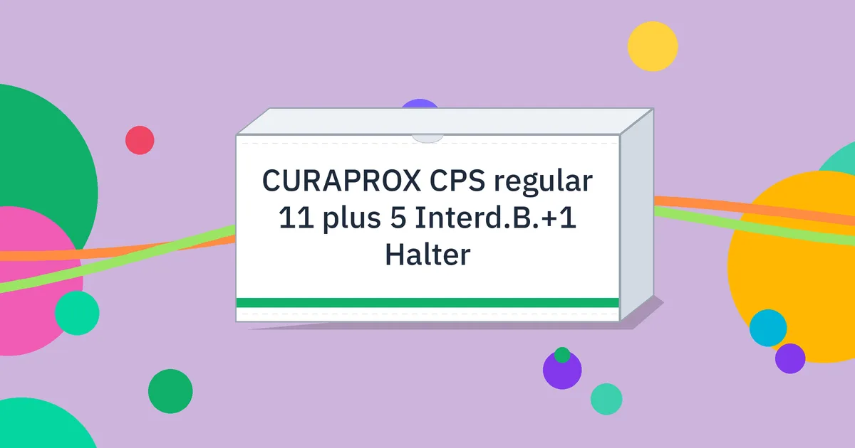 Symbolbild: Packung mit der Aufschrift CURAPROX CPS regular 11 plus 5 Interd.B.+1 Halter (PZN 16009026) – Verfügbarkeit und Bezug in Apotheken in Frankfurt am Main