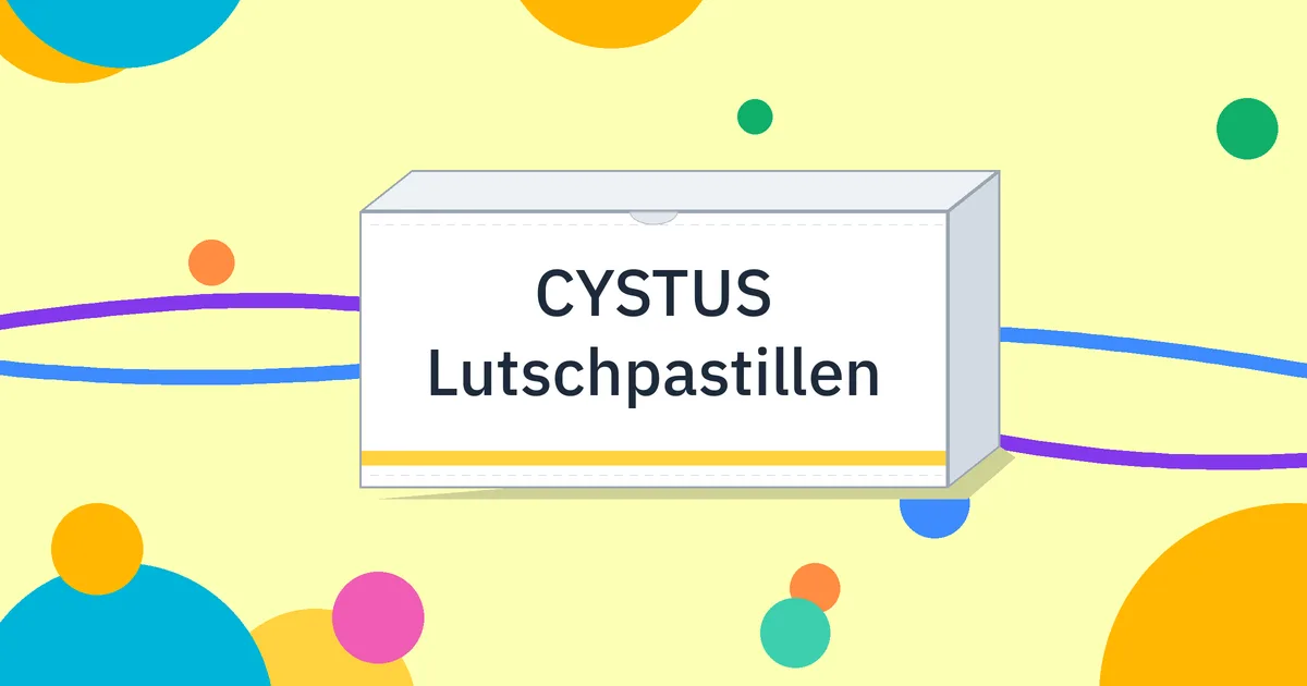 Symbolbild: Packung mit der Aufschrift CYSTUS Lutschpastillen (PZN 07034284) – Verfügbarkeit und Bezug in Apotheken in Frankfurt am Main