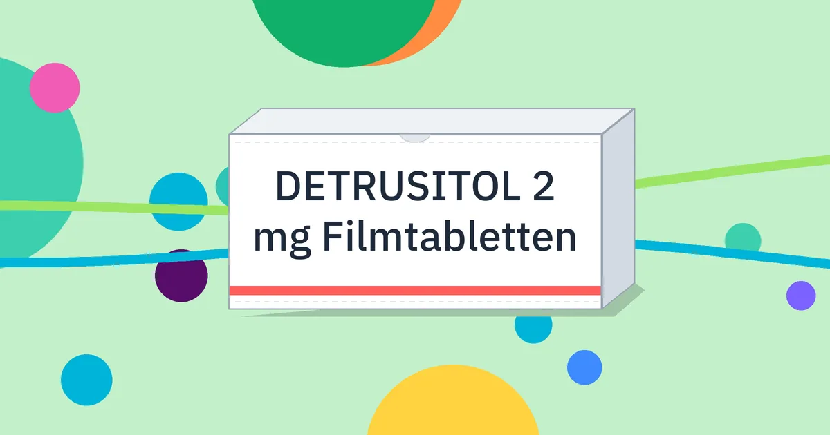 Symbolbild: Packung mit der Aufschrift DETRUSITOL 2 mg Filmtabletten (PZN 04707009) – Verfügbarkeit und Bezug in Apotheken in Frankfurt am Main