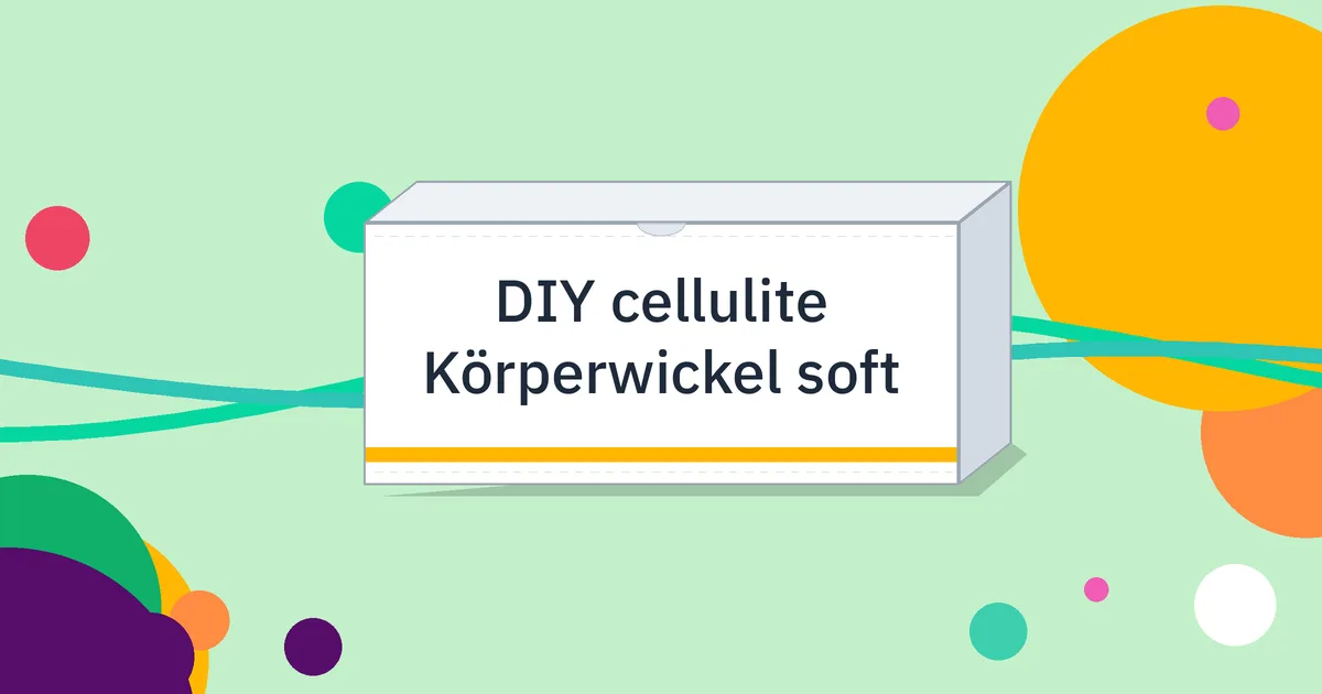 Symbolbild: Packung mit der Aufschrift DIY cellulite Körperwickel soft (PZN 18043613) – Verfügbarkeit und Bezug in Apotheken in Frankfurt am Main
