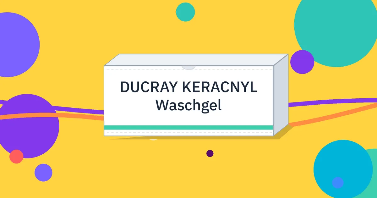 Symbolbild: Packung mit der Aufschrift DUCRAY KERACNYL Waschgel (PZN 12393708) – Verfügbarkeit und Bezug in Apotheken in Frankfurt am Main