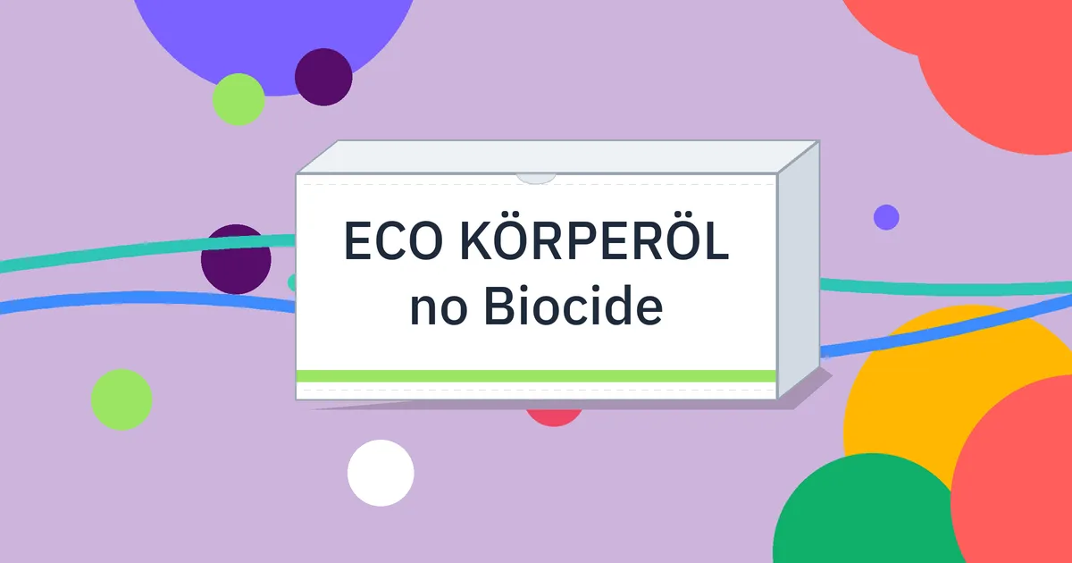 Symbolbild: Packung mit der Aufschrift ECO KÖRPERÖL no Biocide (PZN 12568438) – Verfügbarkeit und Bezug in Apotheken in Frankfurt am Main