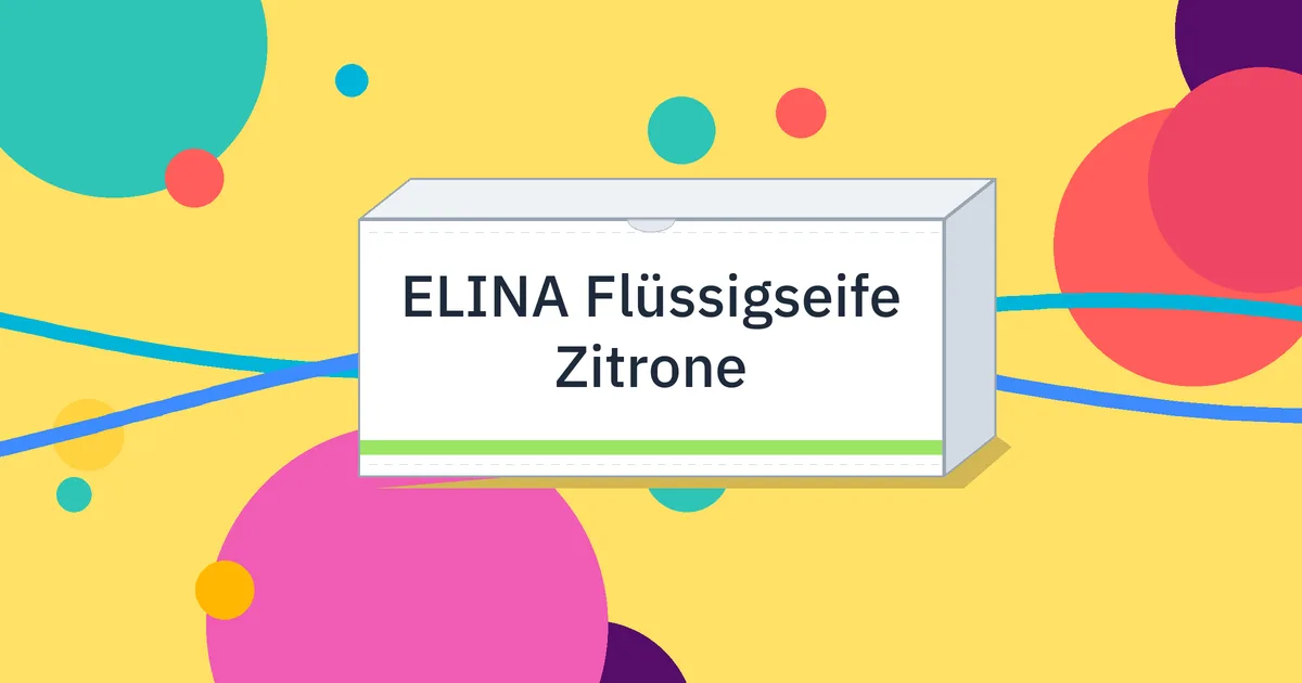 Symbolbild: Packung mit der Aufschrift ELINA Flüssigseife Zitrone (PZN 10778640) – Verfügbarkeit und Bezug in Apotheken in Frankfurt am Main